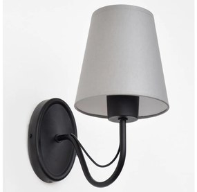 Nástěnná lampa MALBO 1xE27/15W/230V šedá/černá