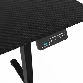 Ergonomický psací stůl ELTON - regulace výšky / dekor carbon
