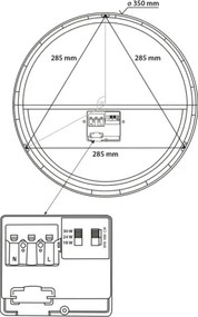 LED svítidlo McLED Calvia 30 18/24/30W CCT 3000/4000/6000K IP65 bílá/černá/stříbrná ML-411.012.42.0