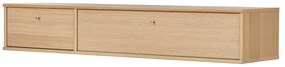 TV stolek v dekoru dubu v přírodní barvě 133x22 cm Mistral – Hammel Furniture