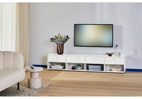 Bílý TV stolek 214x45 cm Mistral – Hammel Furniture