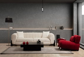 Hanah Home Třímístná pohovka SANDREO bílá 248 cm