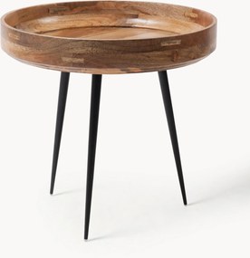 Malý kulatý odkládací stolek z mangového dřeva Bowl