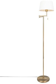 Klasická stojací lampa bronzová s nastavitelným bílým odstínem - Ladas Fix