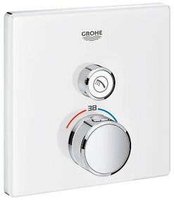 Grohe Grohtherm Smart Control - podomítkový termostat na jeden spotřebič, bílá / chrom, 29153LS0