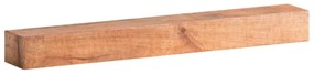 furniture-nabytek.cz - Masivní nástěnná police Countryside z mangového dřeva, lakovaná, hnědá – 100 cm