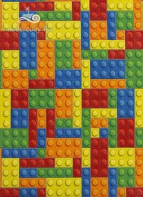 Associated Weavers Dětský koberec Kostky Lego vicebarevný