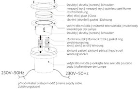 PANLUX ROAD venkovní pojezdové svítidlo 24LED  studená bílá