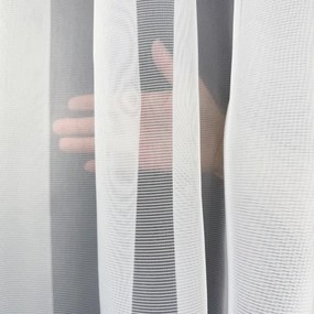 Voálová záclona s olůvkem bílá metraž Ervi 40760