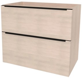 Mereo Mereo, Mailo, koupelnová skříňka 81 cm, černé madlo, Multidecor, CN591SBDUP1