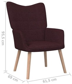 Petromila Relaxační židle fialová textil