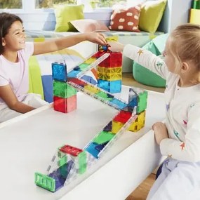 MAGNA-TILES® Magnetická stavebnice Kuličková dráha Deluxe / 90 dílků