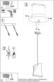 Lustr SOLLUX BLUM 1 bílý E27 1x60W bez žárovky SL.0769