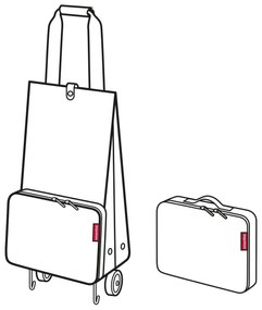 Nákupní taška na kolečkách Reisenthel Foldabletrolley černá