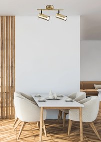 Mosazné stropní svítidlo Colly pro žárovku 2x GU10  - Candellux