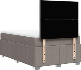 Box spring postel s matrací taupe 120x190 cm textil 3291604