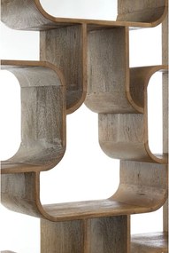 Regál z mangového dřeva v tmavě přírodní barvě 100x200x30 cm Labare – Light &amp; Living