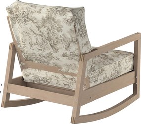 Potah na křeslo IKEA Lillberg barva hnědá látka vzorované