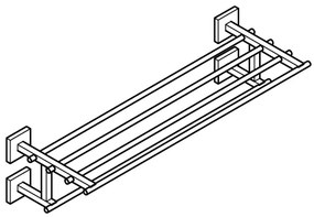 GROHE 410992430 - Multi-věšák na ručníky START CUBE 600 mm černá