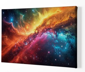 Obraz na plátně - Galaxie Erimm plná zářících hvězd FeelHappy.cz Velikost obrazu: 210 x 140 cm