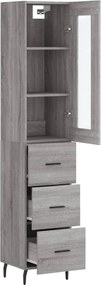Skříň highboard šedá sonoma 34,5 x 34 x 180 cm kompozitní dřevo 3199255
