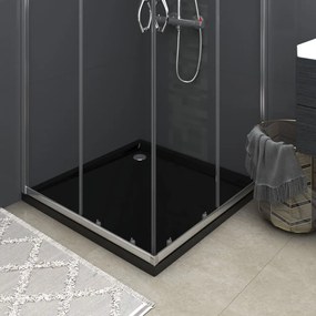 Čtvercová sprchová vanička ABS černá 80 x 80 cm,  148916