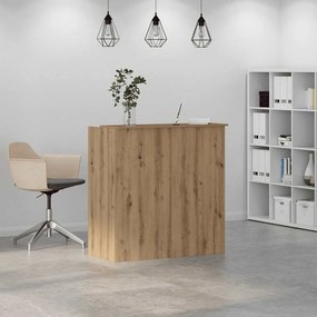 Recepční stůl dub artisan 100x50x103,5 cm kompozitní dřevo 3324168
