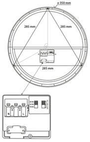 LED svítidlo McLED Calvia 30 18/24/30W CCT 3000/4000/6000K IP65 bílá/černá/stříbrná ML-411.012.42.0