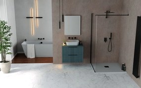Polysan Flexia sprchová vanička 100 x 90 cm s možností úpravy rozměru litý mramor šedá matná 72925.31