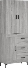 Skříň highboard šedá sonoma 69,5 x 34 x 180 cm kompozitní dřevo 3196017