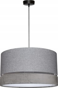 Závěsná stropní lampa Zwis Lustr Abażur E27 40/22 cm Šedá Avola