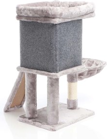 Škrabadlo pro kočky fudajo – 71,5 cm, šedá (64235)