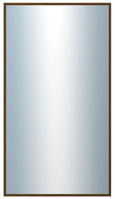 DANTIK - Zarámované zrcadlo - rozměr s rámem cca 50x90 cm z lišty Hliník hnědá | P269-211 (7269211)