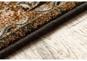 Vlněný kusový koberec Nuri hnědý 170x235cm