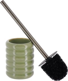 WC kartáč Olive, olivová/s prvky v barvě nerez