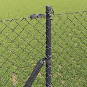 Oplocení na řetězcích se upevňuje na zem 10 x 1,4 m Šedá 3351099