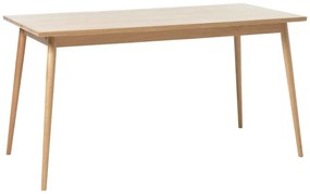 Rozkládací jídelní stůl s deskou v dubovém dekoru v přírodní barvě 150x90 cm Barrali – Unique Furniture