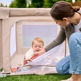 LIONELO Dětská ohrádka Florence Easy Fold Beige Sand / 150 x 180 cm /