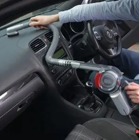 BlackDecker Pivot PV1200AV-XJ černá-červená / Autovysavač 12V / 0.44 l