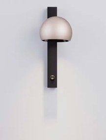 LED champaign zlato-černé nástěnné svítidlo Lusa