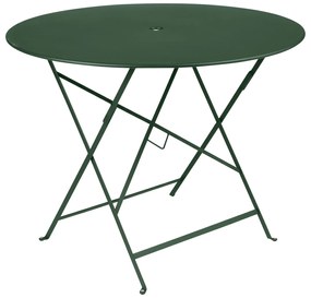 OnaDnes -20% Tmavě zelený kovový skládací stůl Fermob Bistro Ø 96 cm
