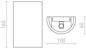 RED - Design Rendl - R12999 - Nástěnné svítidlo CHIC 1xG9/33W/230V