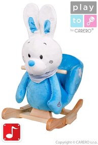 PlayTo Houpací hračka s melodií králíček modrá