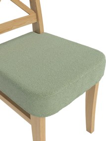 Sedák na židli IKEA Ingolf barva zelená látka pletený vzor