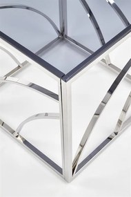 HALMAR UNIVERSE konferenční stolek čtverec stříbrný