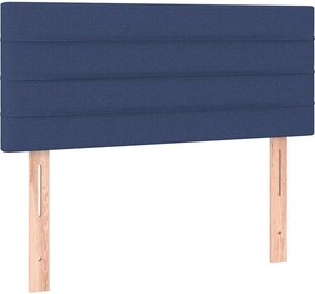 Box spring postel s matrací a LED modrá 80 x 200 cm textil 3133195