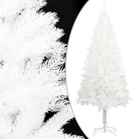 Umělý vánoční stromek s LED a sadou koulí bílý 120 cm 3077632