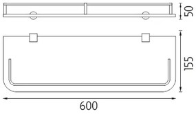 Nimco Police s ohrádkou, 60 cm BORMO - BR 11091AX-60-26