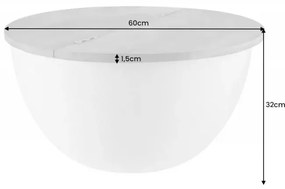 Massive home | Konferenční stolek ORIENT STORAGE 60 CM bílý masiv mango, II.