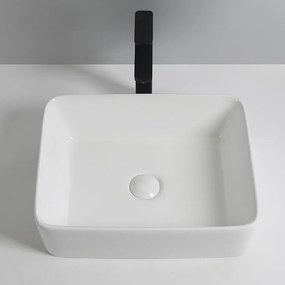 Erga Belle, umyvadlo na desku 480x370x130 mm, bílá lesklá, ERG-V03-YT-038-WH